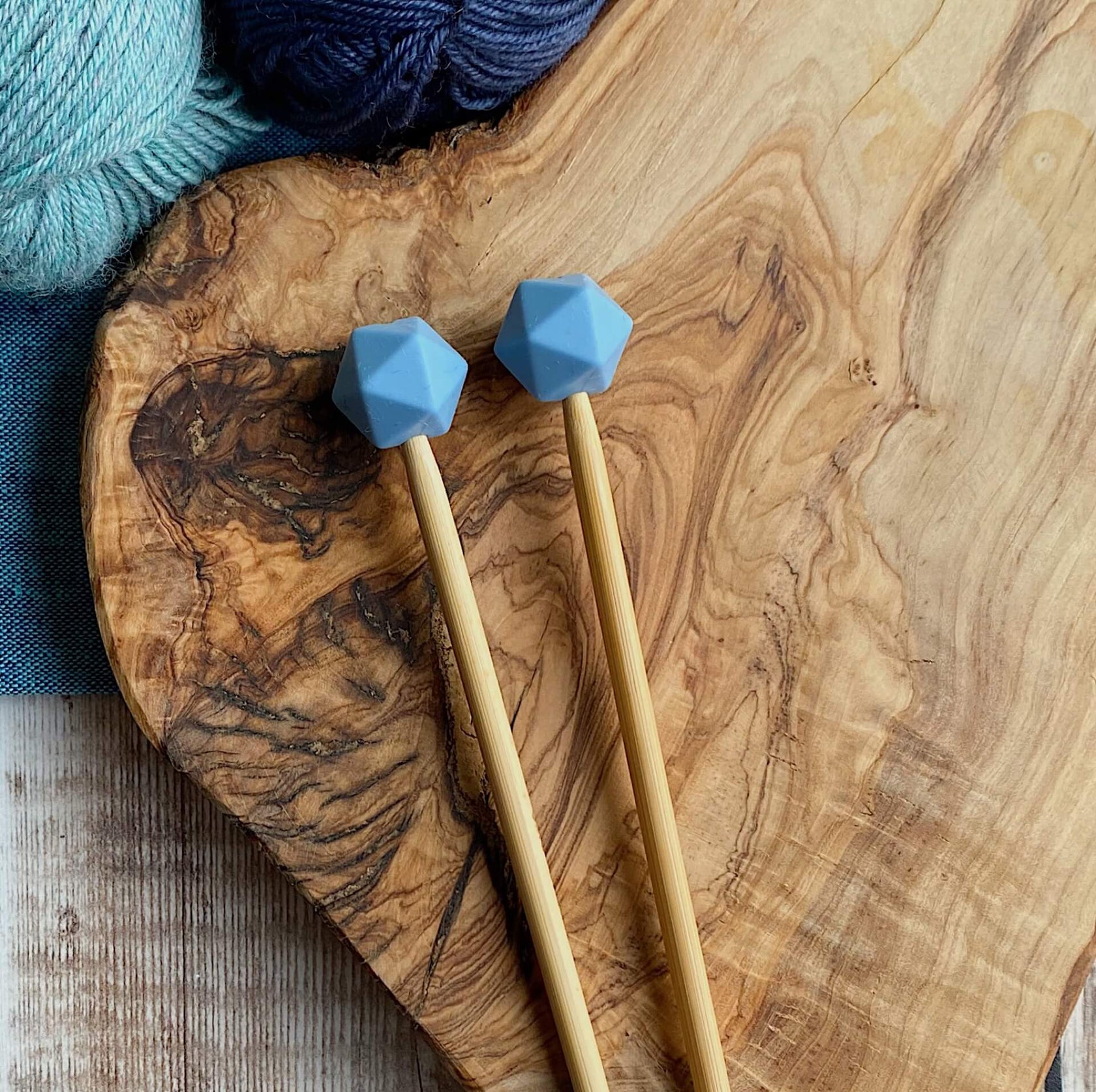 Needle protectors for knitting - icosahedrons – Eldenwood Craft