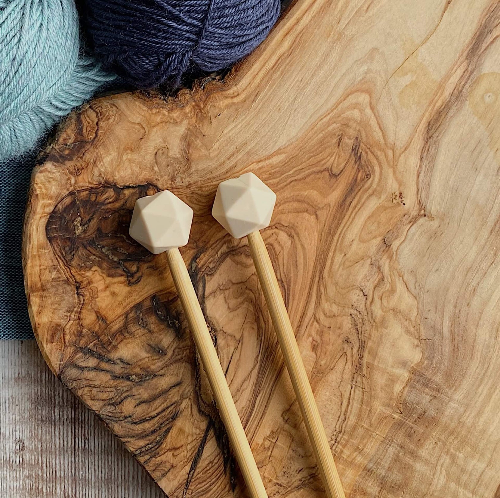 Needle protectors for knitting - icosahedrons – Eldenwood Craft
